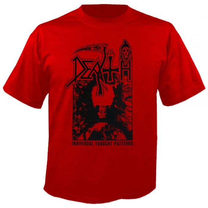DEATH - Individual Throught Patterns - Red - T-Shirt