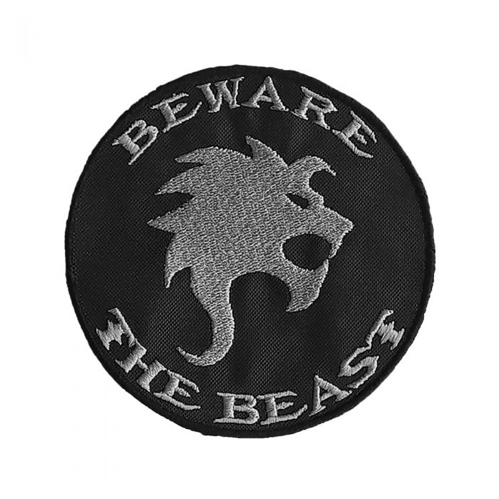 BEAST IN BLACK - Beware the Beast - embroidered - Circular - Patch ...