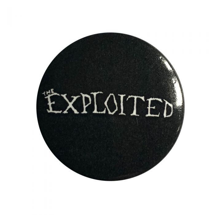 THE EXPLOITED - Logo - White - Button - Anstecker