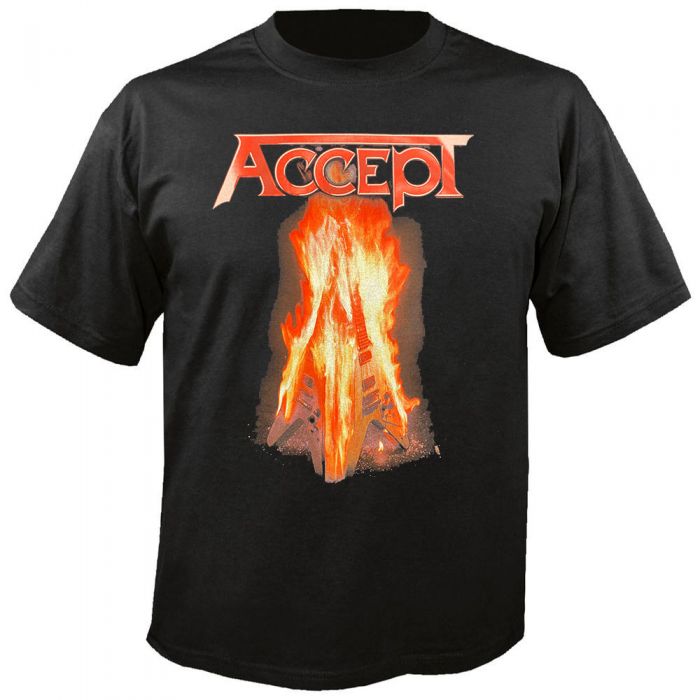 ACCEPT - Burning Flying V - T-Shirt